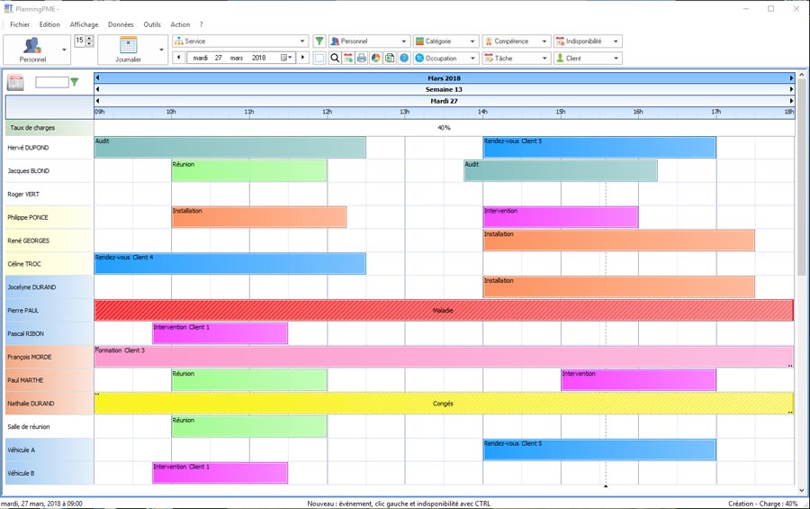 Logiciel de gestion de planning : PlanningPME Logiciel de gestion de planning : PlanningPME