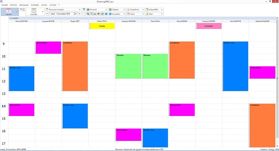 exemple planning journalier excel gratuit
